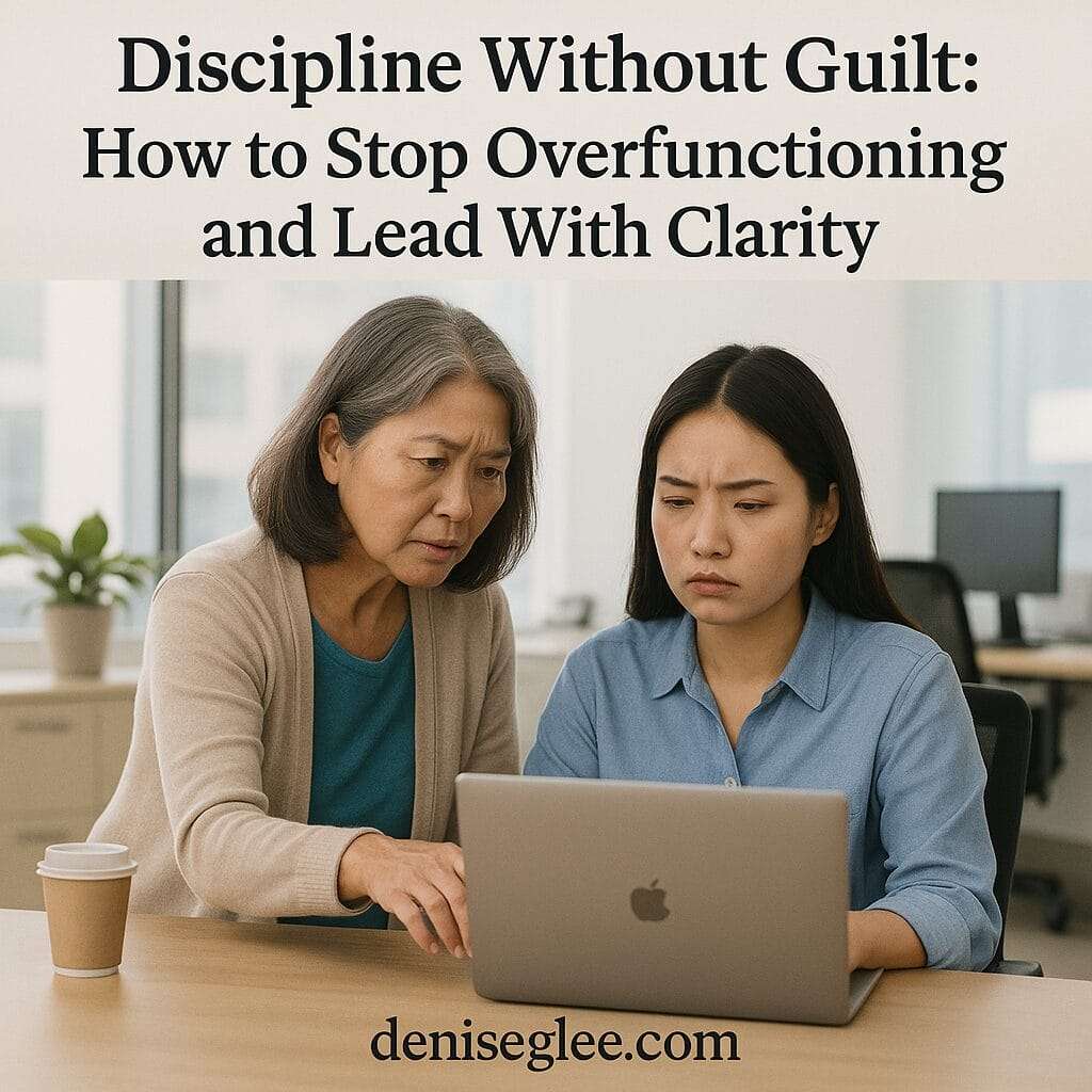 Discipline Without Guilt: How to Stop Overfunctioning and Lead With Clarity